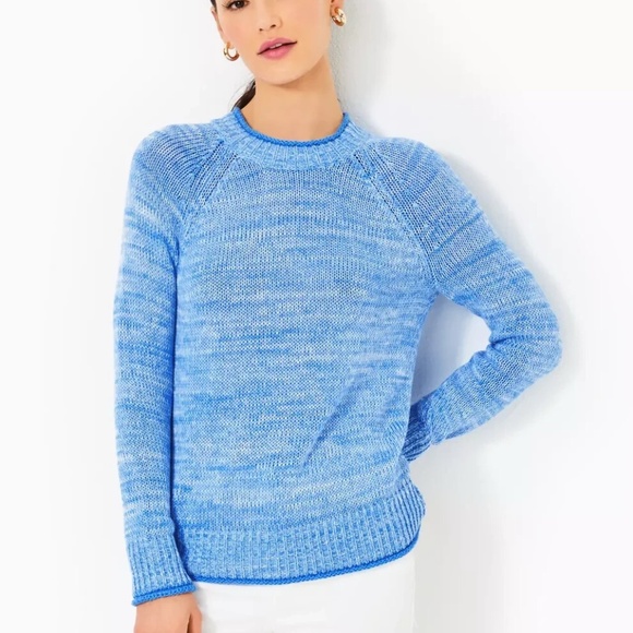 Lilly Pulitzer | Sweaters | Lilly Pulitzer Deba Sweater Blue Stream ...